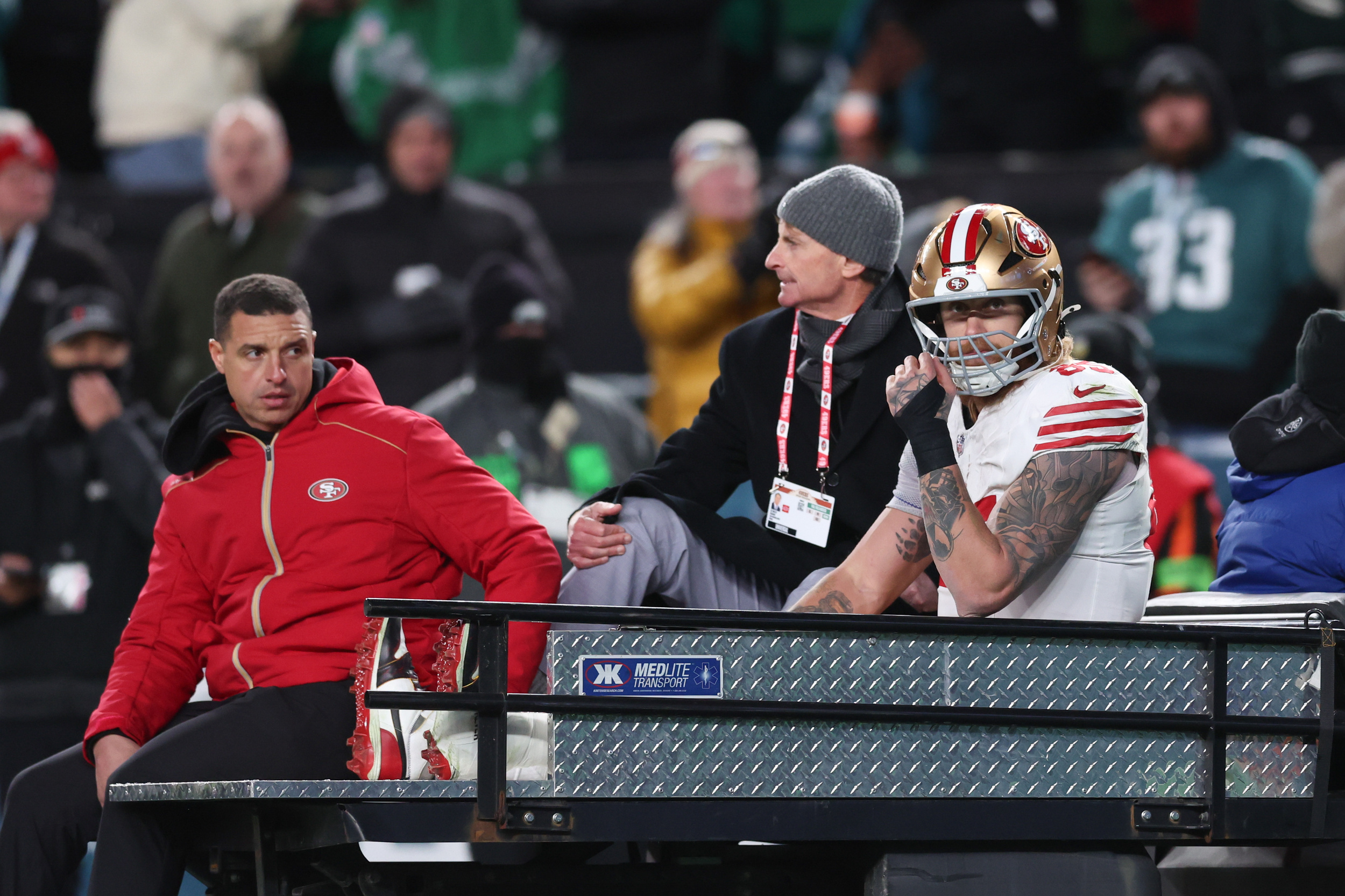 George Kittle's Achilles injury fits 49ers season's troubling theme
