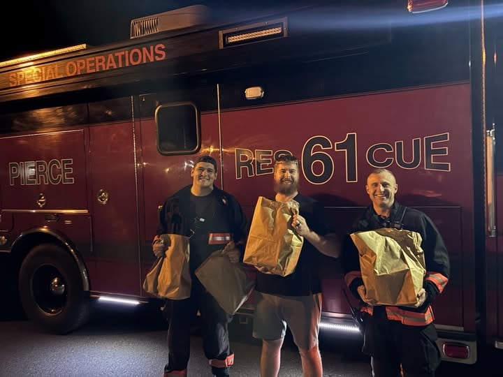 Central Pierce firefighters deliver groceries after Instacart driver ...
