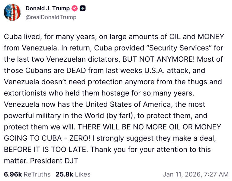 Trump backs plan to install goon as Cuba’s president