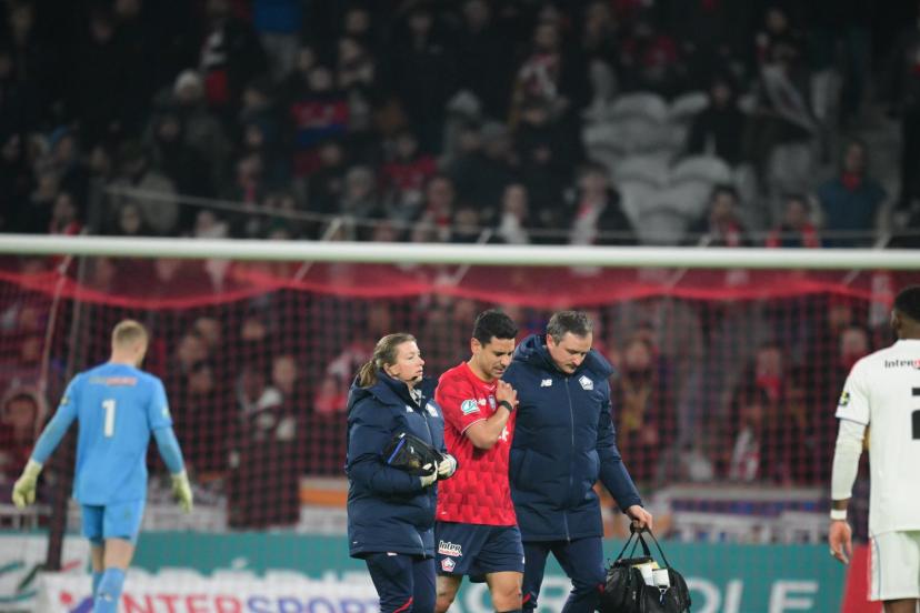 Benjamin André touché à l'épaule gauche lors de Lille-OL