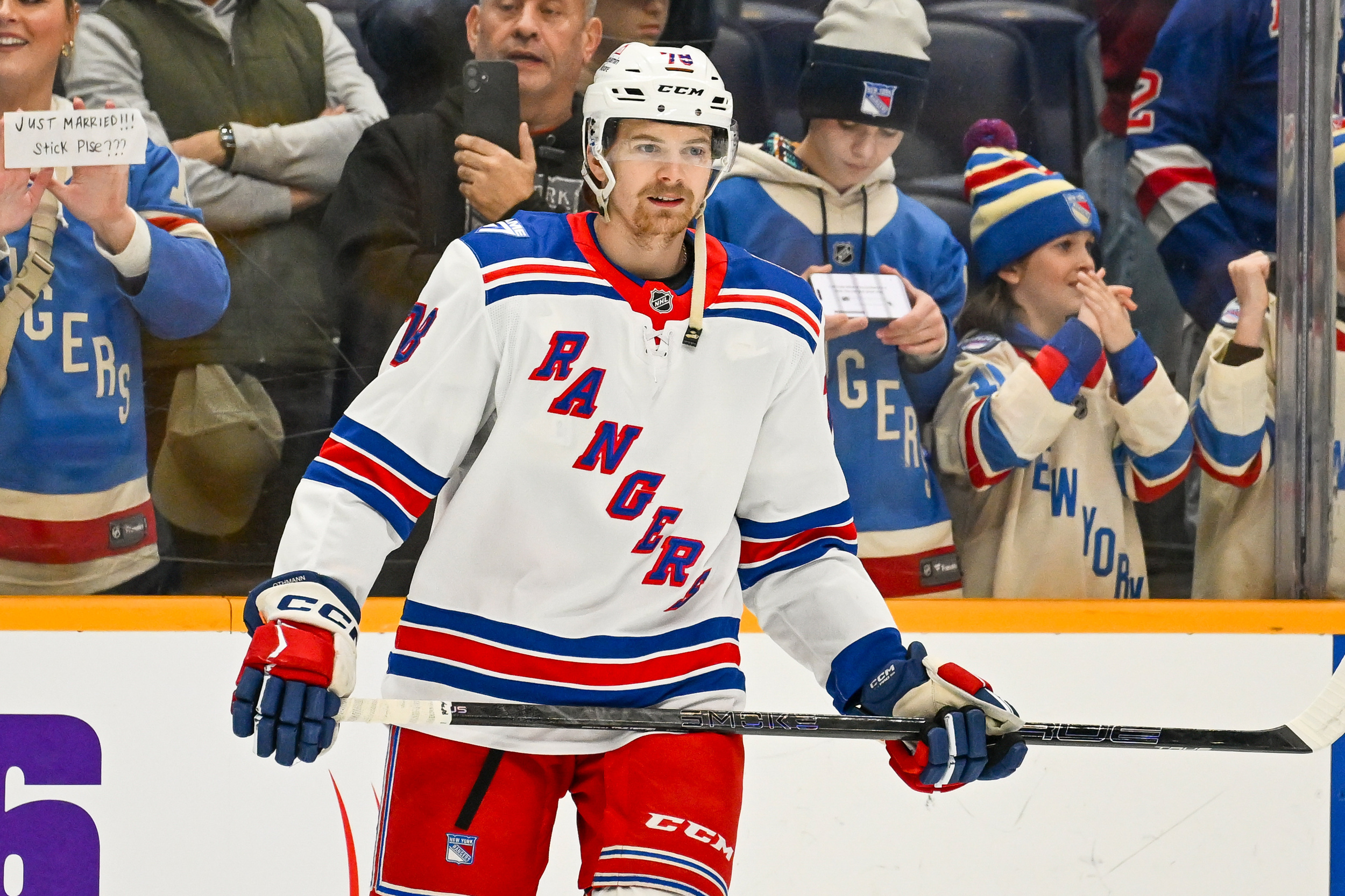 New York Rangers reassign Anton Blidh, recall Brennan Othmann
