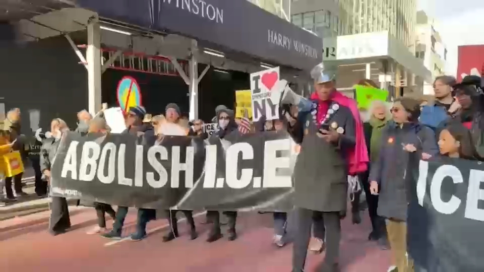 Demonstrators demand end to ICE operations, rally for justice in NYC
