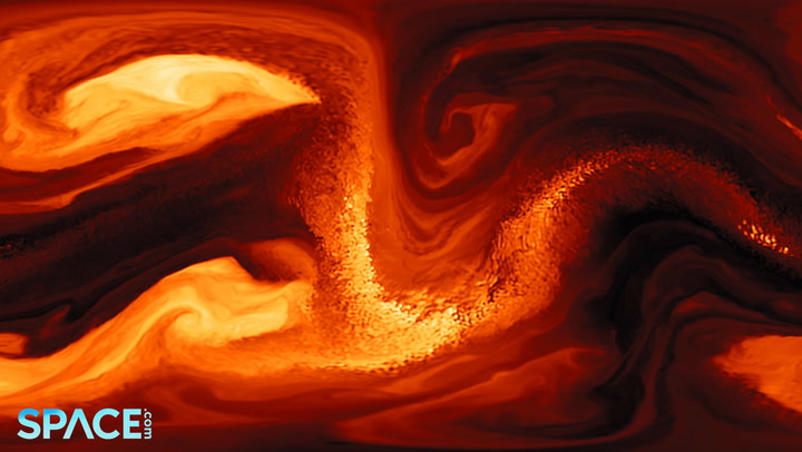 Hubble observes extreme weather on massive alien world in 4K visualization