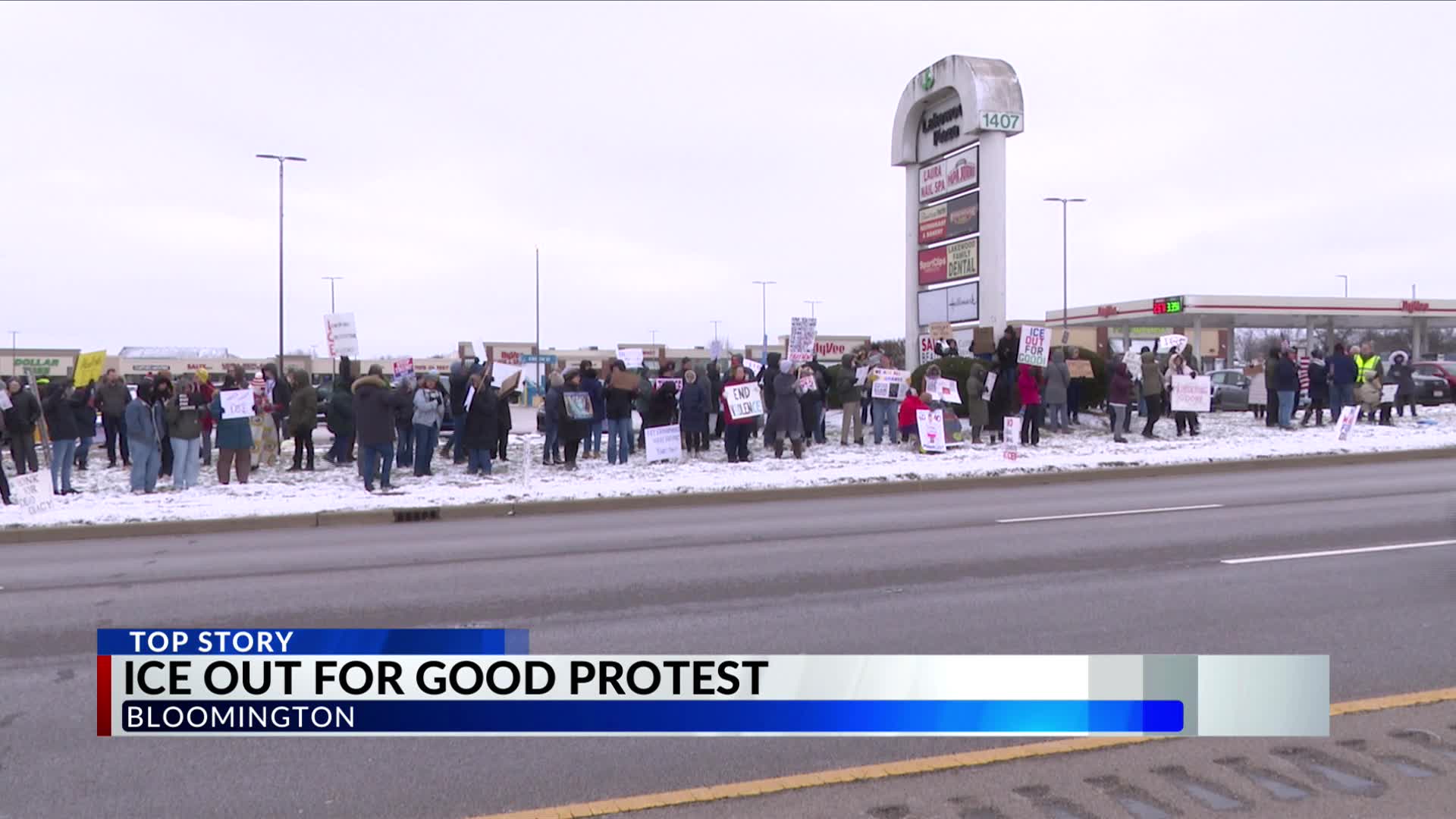 ICE out for good protest in Bloomington