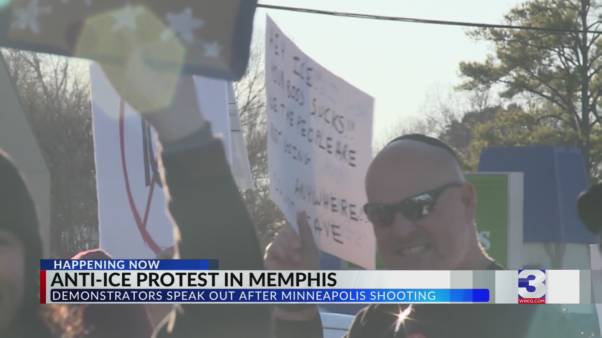 Memphis anti-ICE protesters speak out after Minneapolis shooting