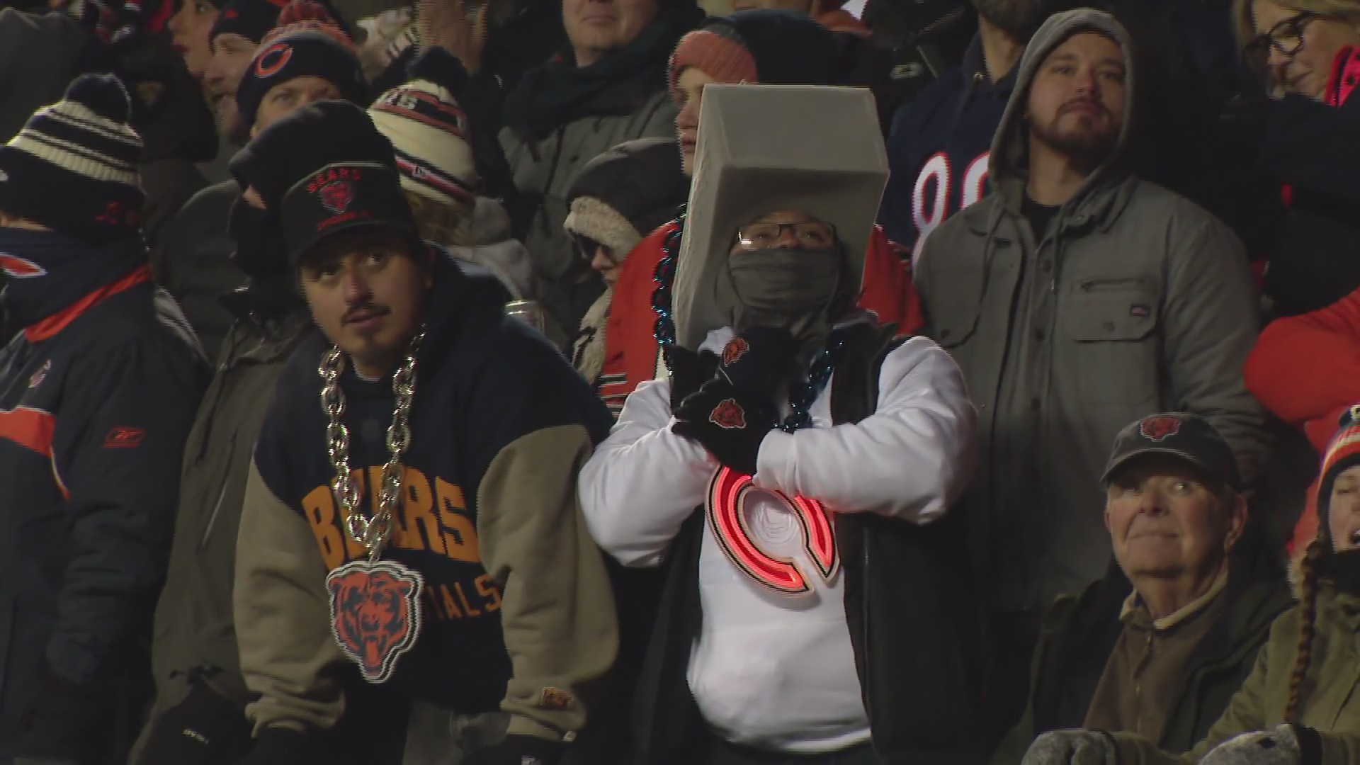 Bears fans in celebratory mode after comeback win against Packers in ...