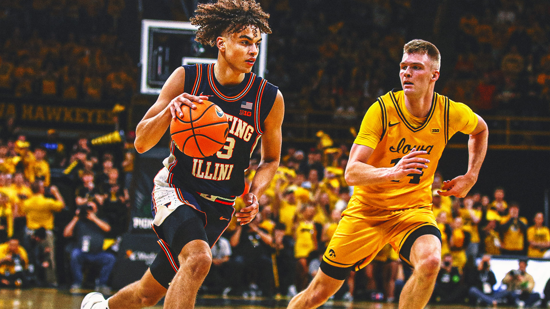 No. 16 Illinois preserves big early lead to earn close win vs. No. 19 Iowa