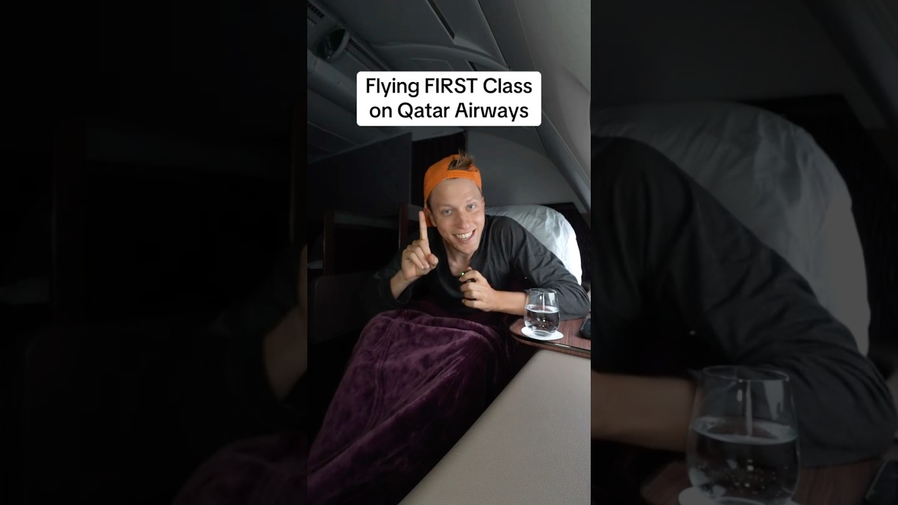 I flew first class on a Qatar A380!