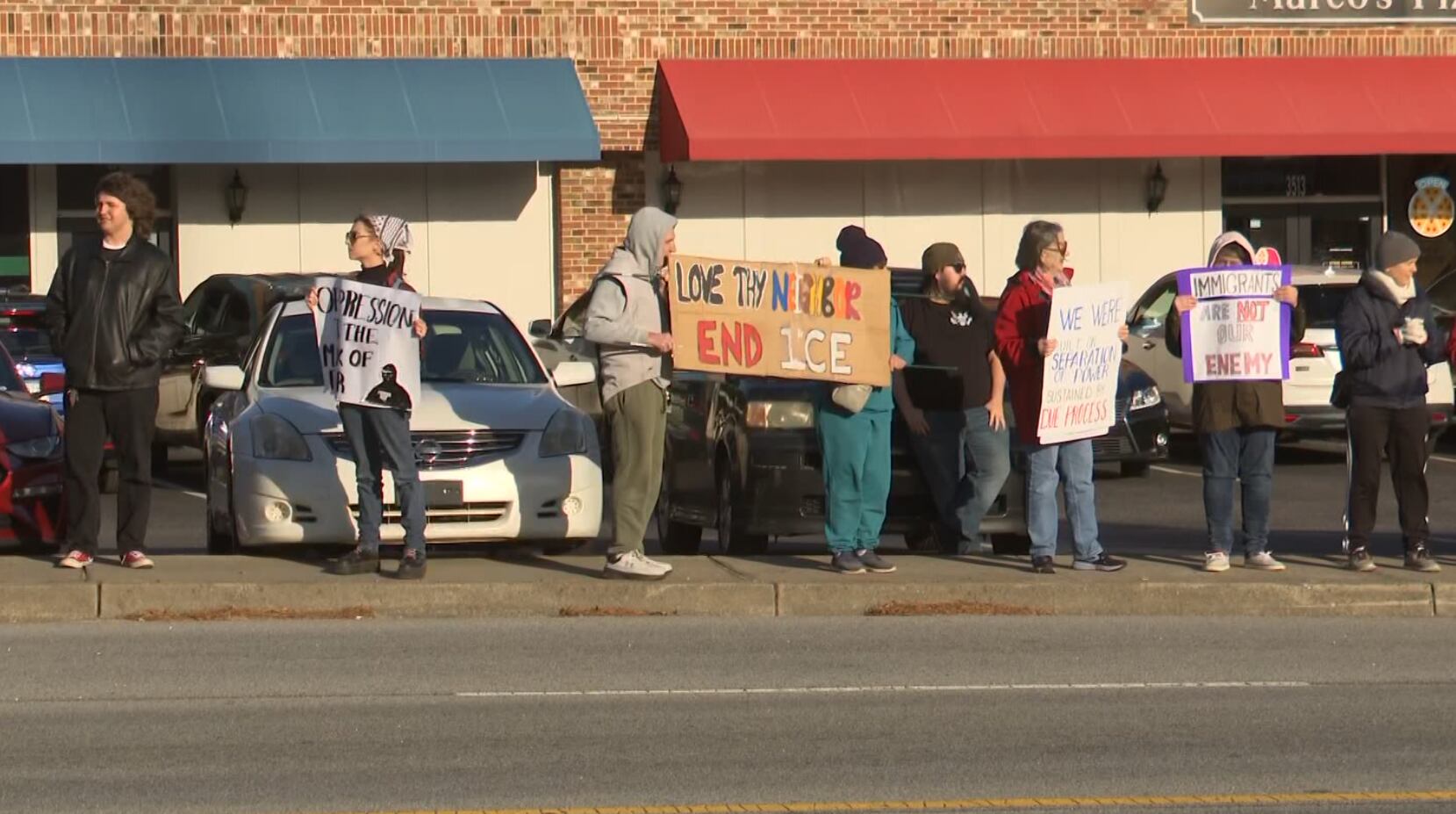 Multiple ICE protests take place in Augusta over weekend