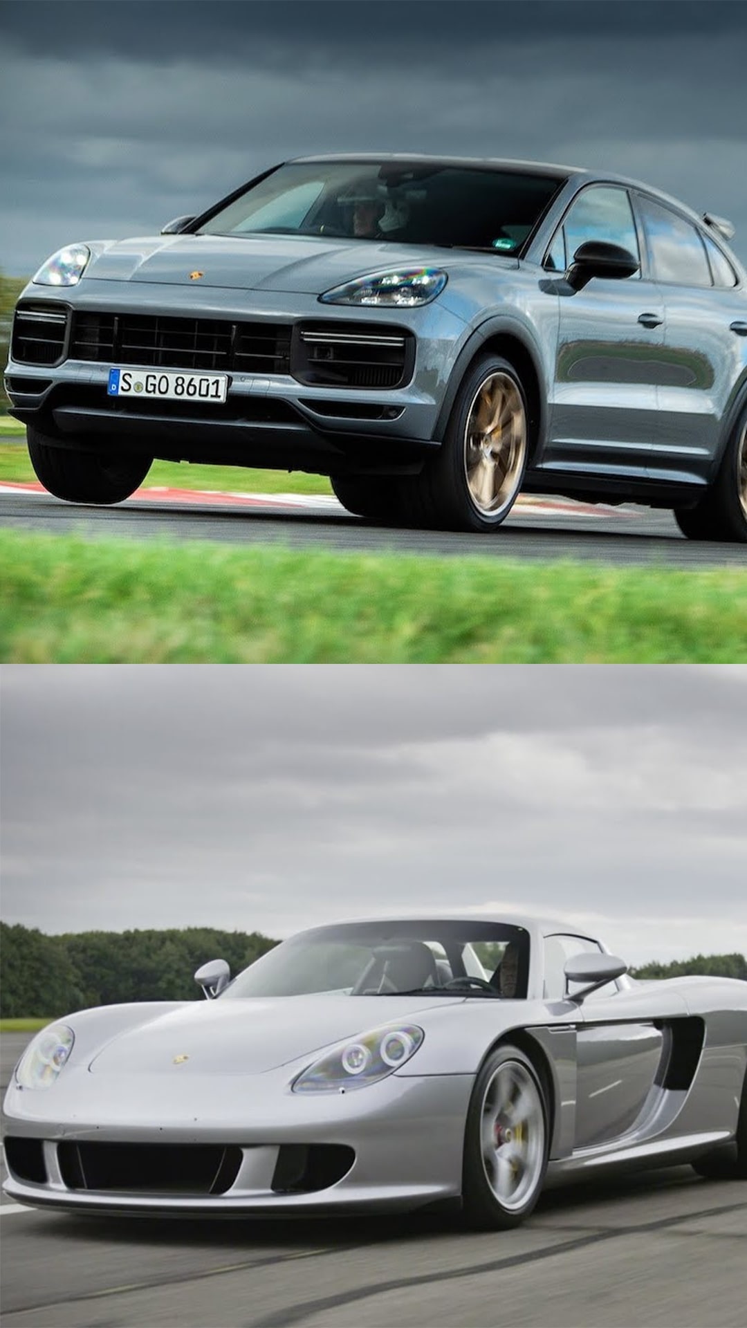 Porsche Cayenne Turbo GT v/s Porsche Carrera GT