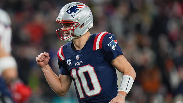 Drake Maye’s wife Ann turns heads in wild sparkly pants for Patriots ...