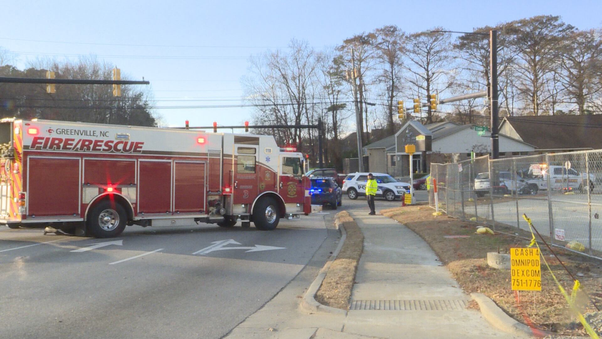 One injured in crash at busy Greenville intersection