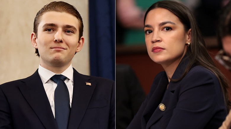 Did Barron Trump duke it out with AOC on the Senate floor? Inside the rumor