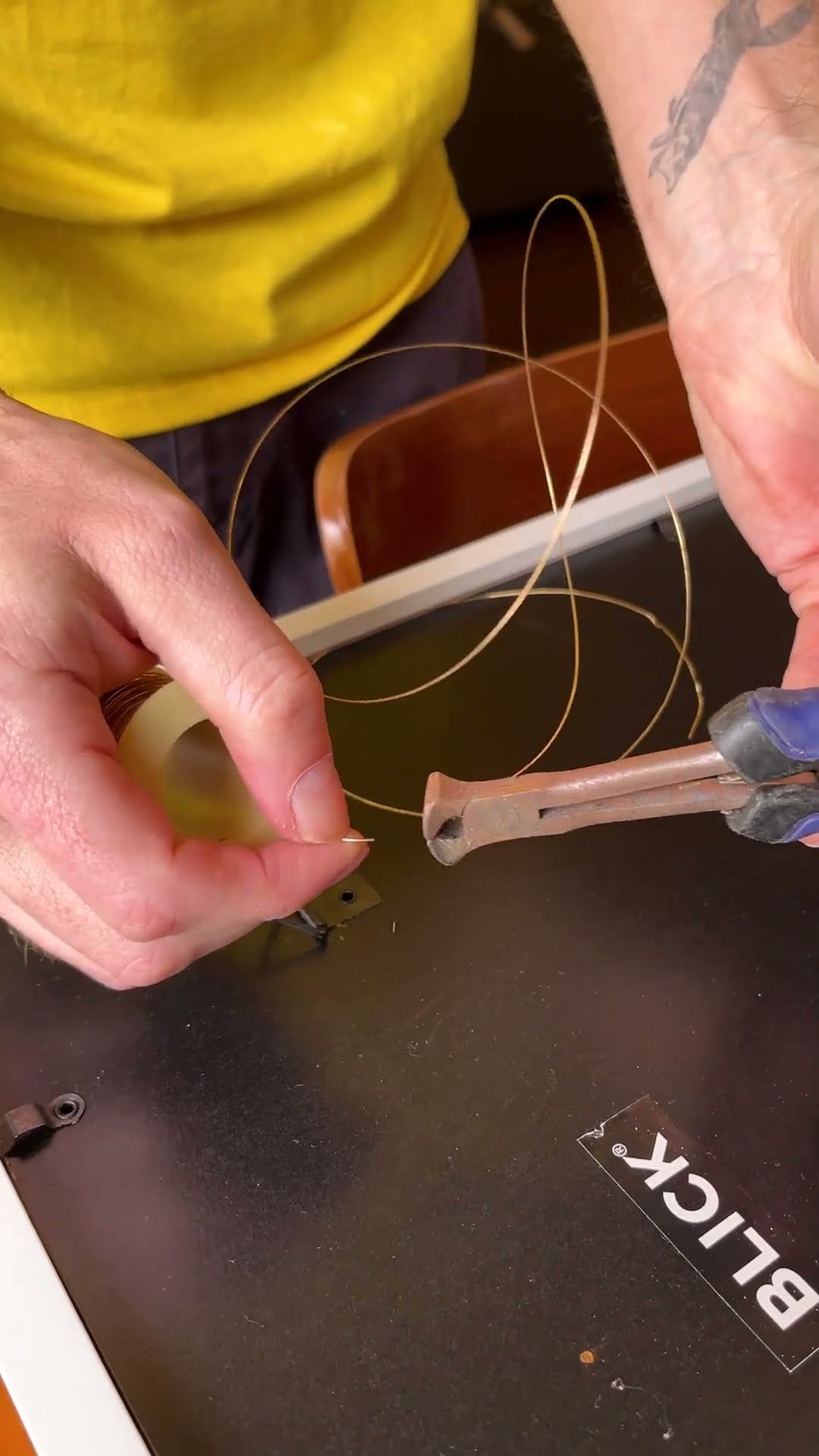 Attach wire to picture frame hooks to easily hag artwork! #homedecor # ...