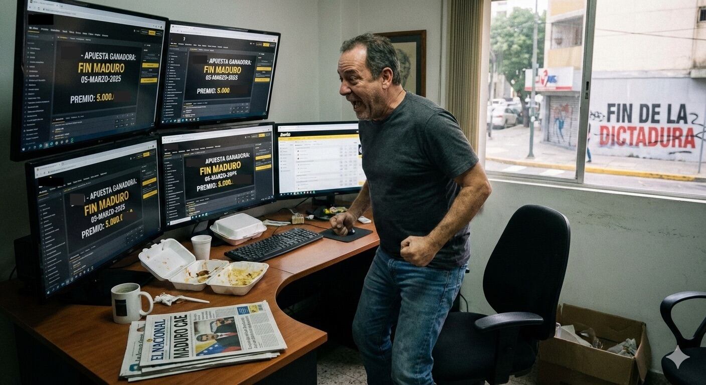 Apostador ganó 400 mil dólares con el derrocamiento de Nicolás Maduro