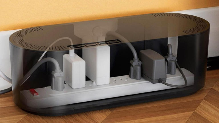 Say goodbye to ugly power strips with this sleek solution