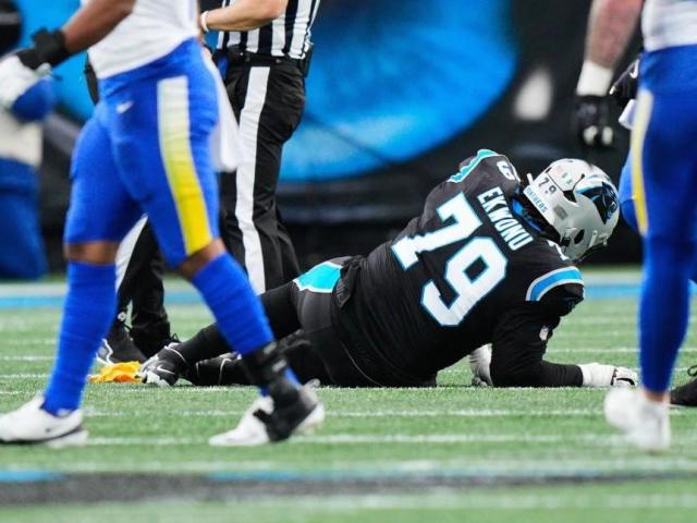 Panthers LT Ickey Ekwonu to miss significant time with ruptured patella ...