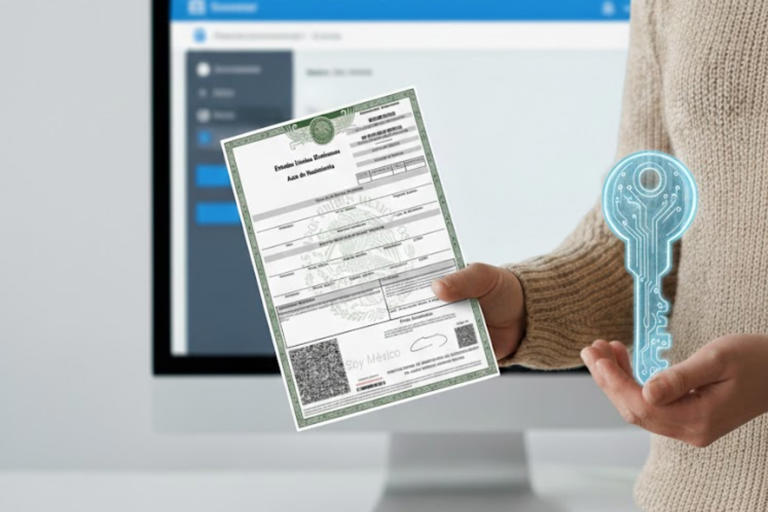 Si vas a sacar tu acta de nacimiento en línea, ahora necesitas Llave MX