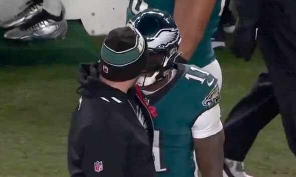 Eagles star and head coach separated after heated sideline ...