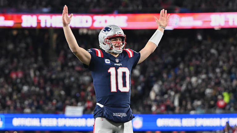 Drake Maye’s wife Ann turns heads in wild sparkly pants for Patriots ...