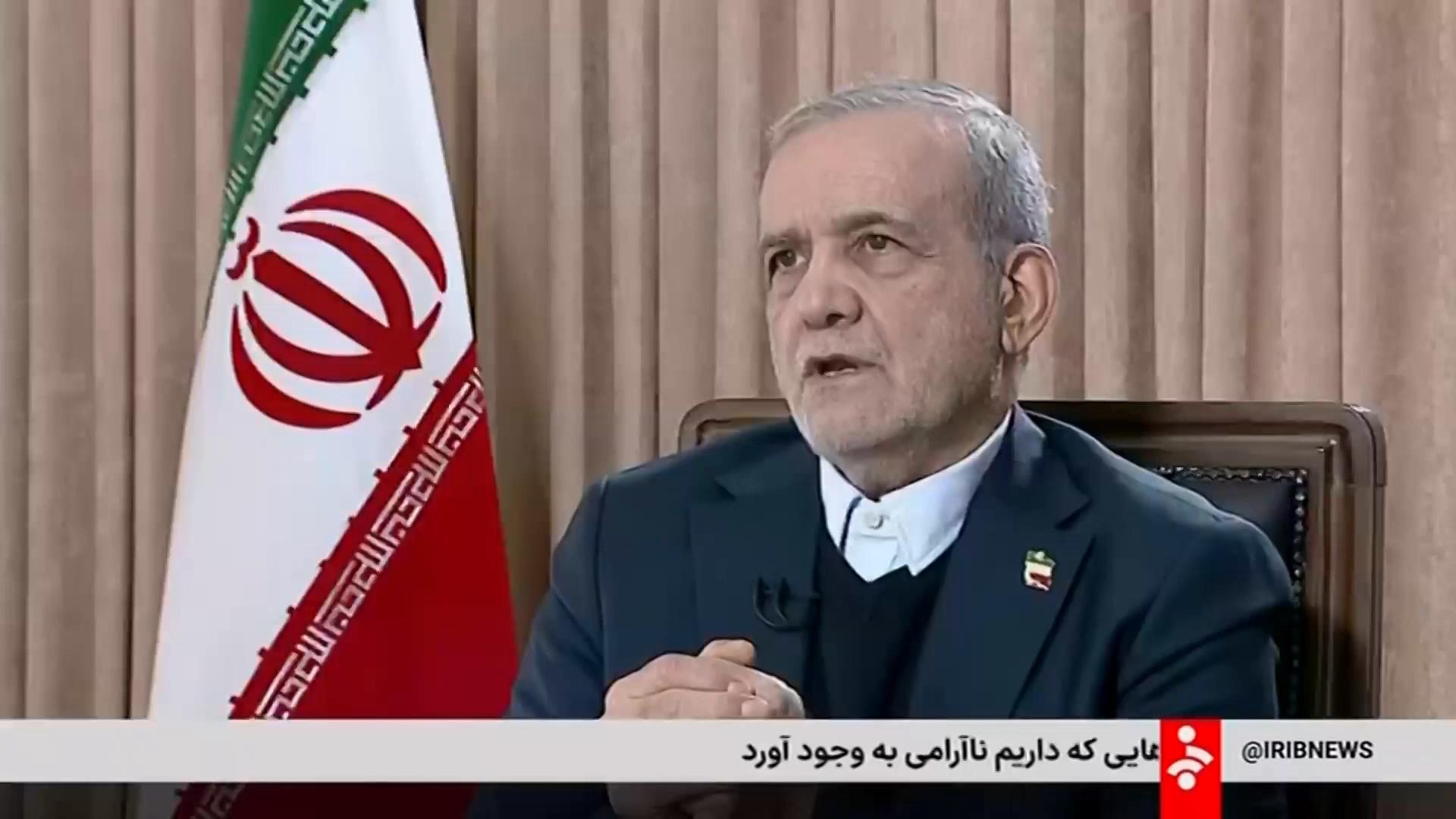 Iran's reformist President Pezeshkian hardens tone on protests