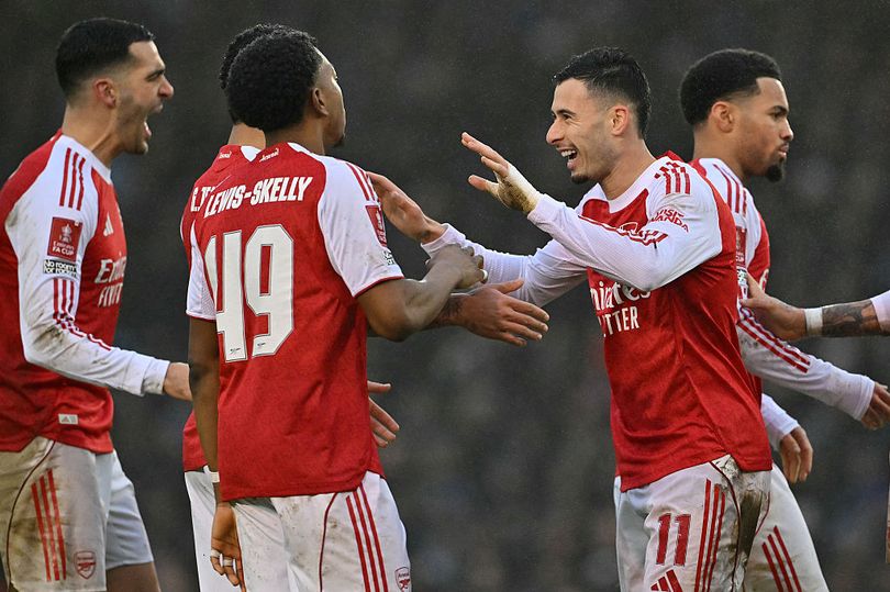 Arsenal player ratings vs Portsmouth as Gabriel Martinelli stars in two ...