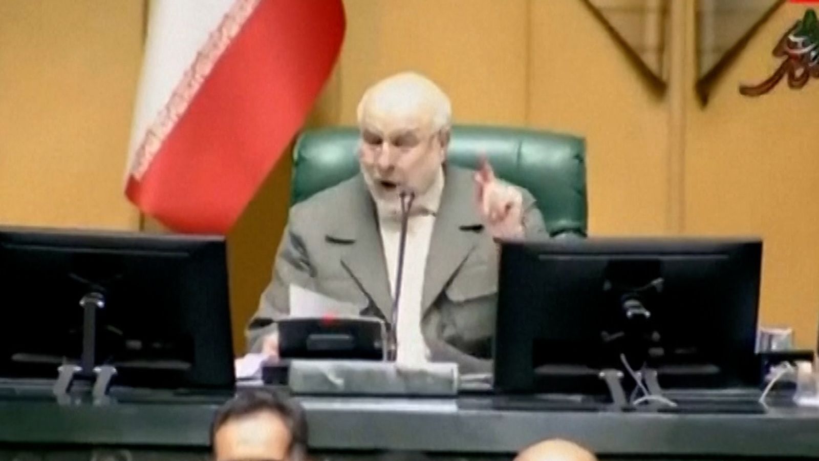 Iranian parliament speaker threatens US