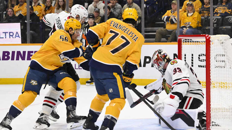 Nashville Predators fail to find the net, fall 3-0 to Chicago Blackhawks