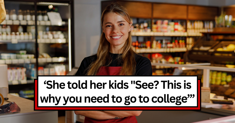 Deli worker schools entitled shopper when the mom mocks her as a stay ...