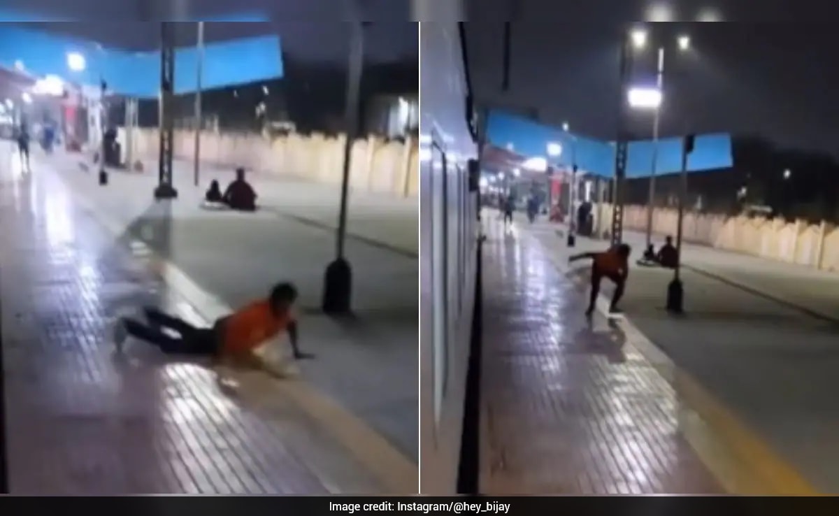 Shocking video shows delivery agent falling from moving train, Swiggy ...