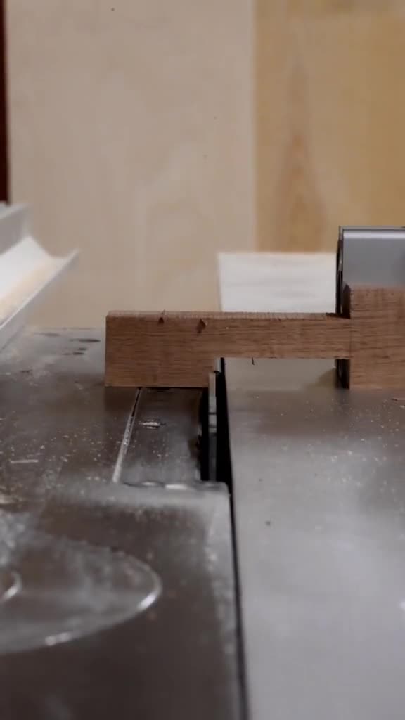 Crafting a wooden puzzle joint for a hidden shelf