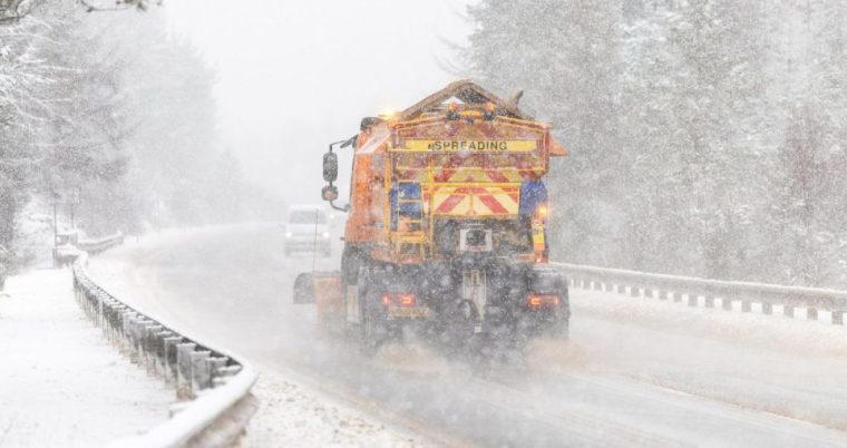 Weather warnings in force as up to 85mph winds to batter UK