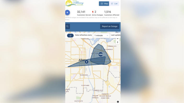Power outage affects Albany residents