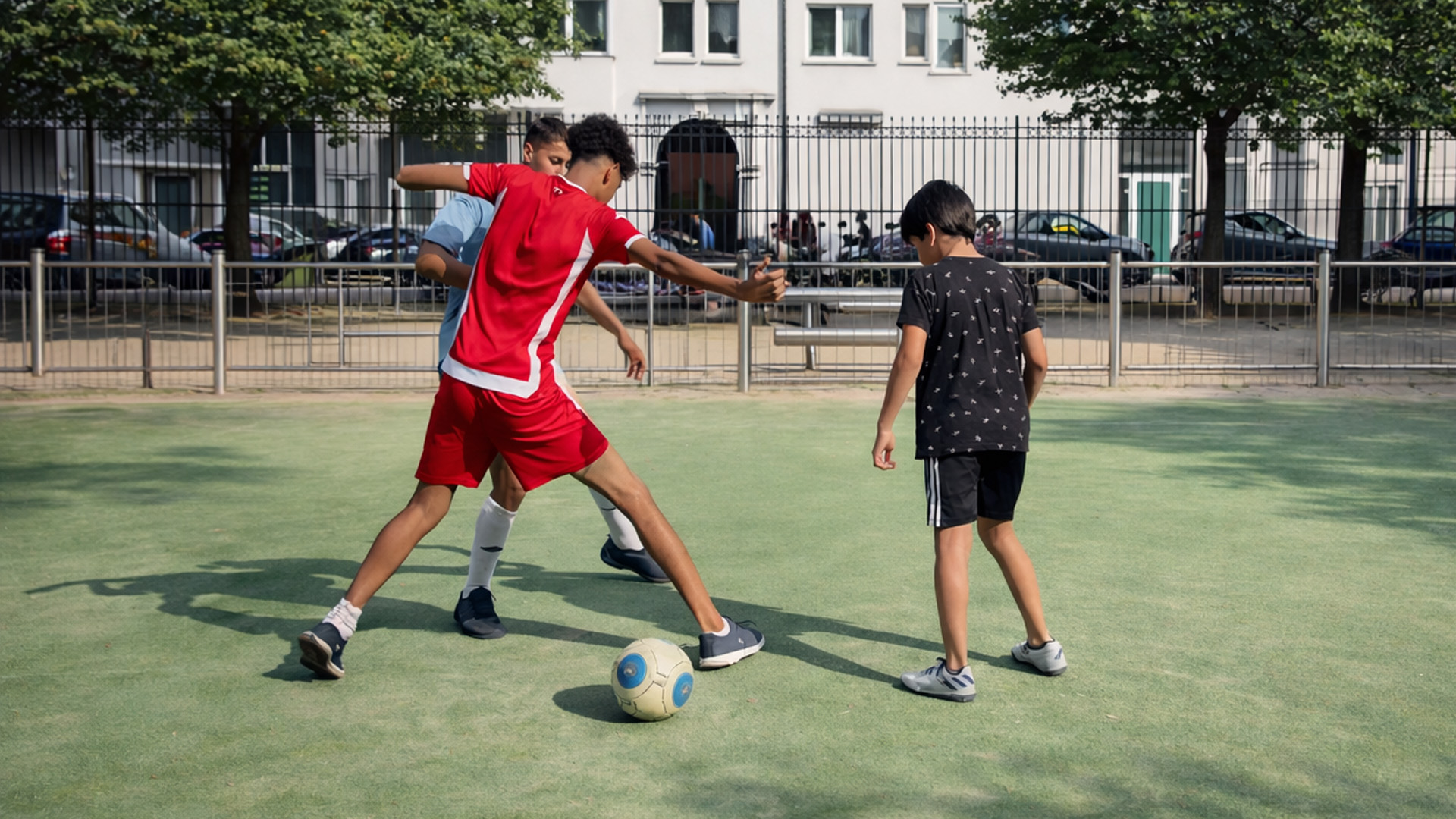 Pro soccer teaches a clean nutmeg move