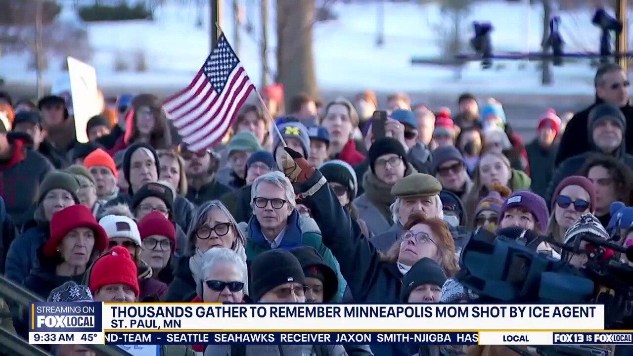 Thousands gather at St. Paul, MN to protest deadly ICE shooting of ...