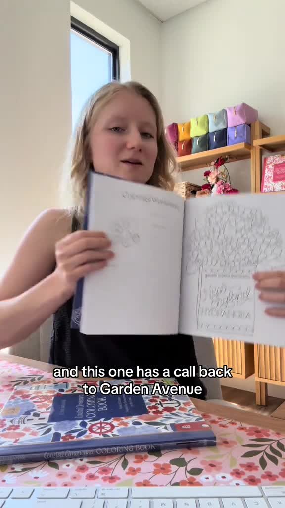 Seeing my new Coastal Americana coloring book for the first time