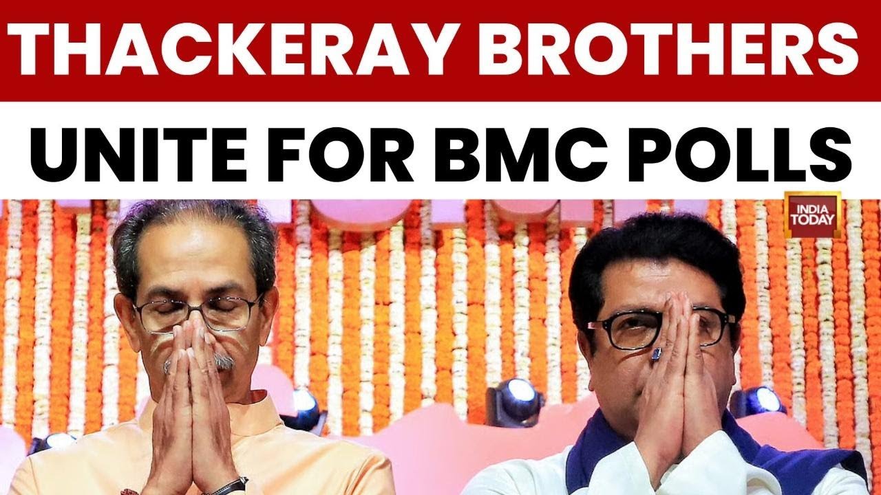 Uddhav, Raj Thackeray reunite at Shivaji Park, announce alliance for ...