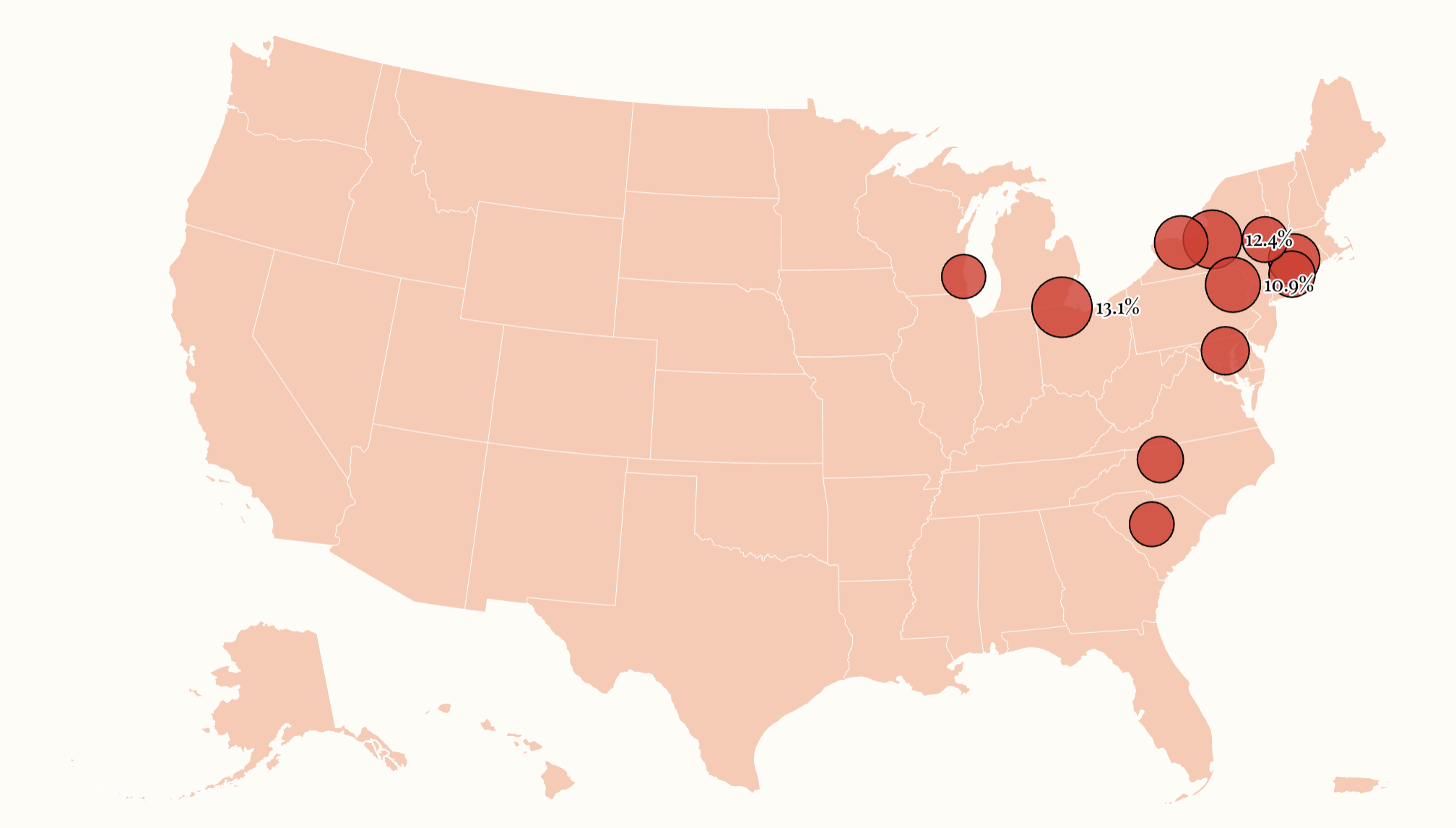 Map shows where house prices expected to rise across US