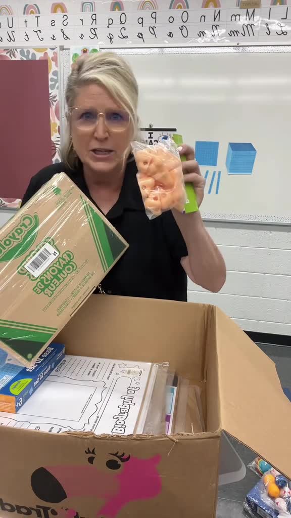 Inside my third grade classroom haul from Oriental Trading