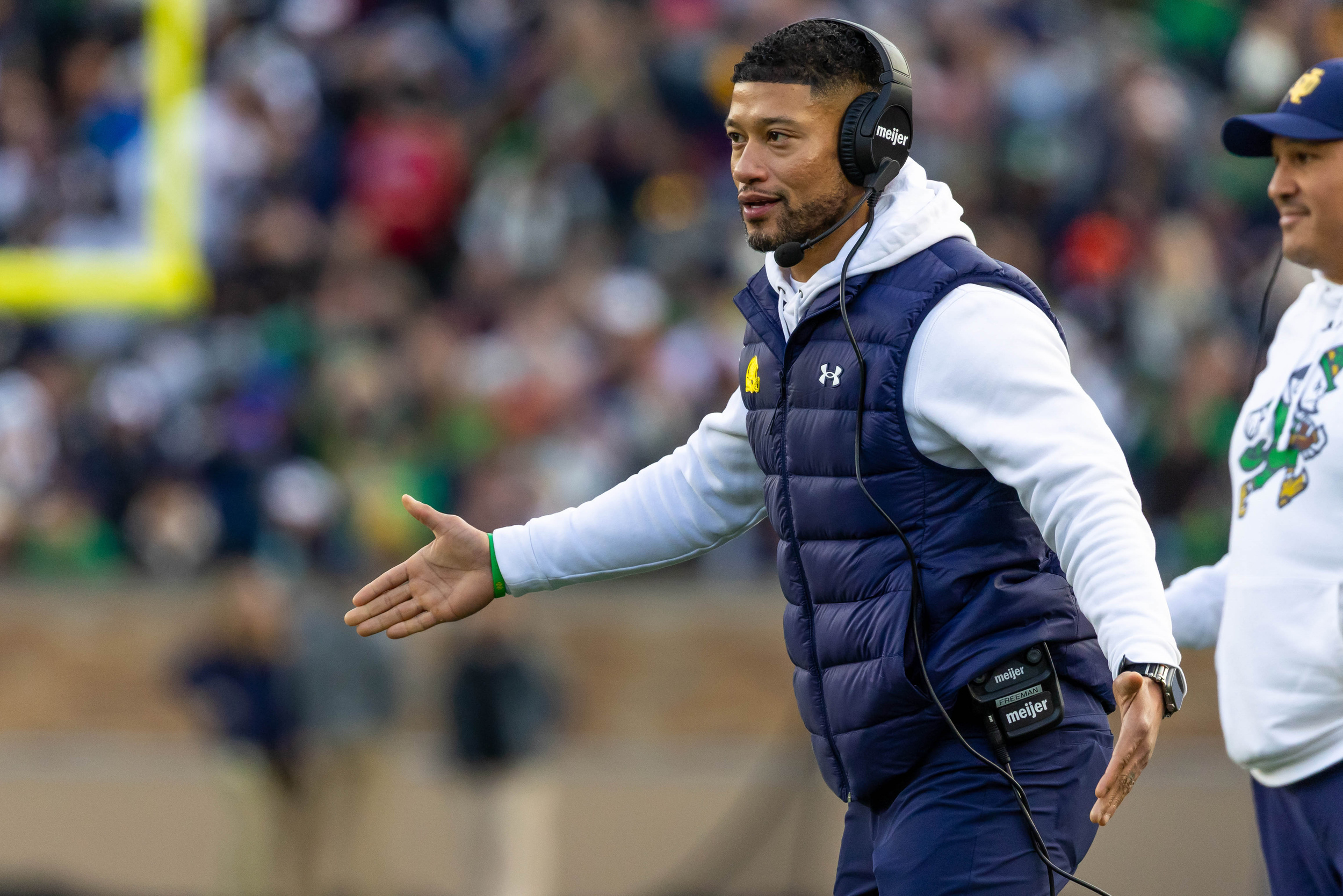 Notre Dame's Marcus Freeman accused of battery by high school wrestling ...