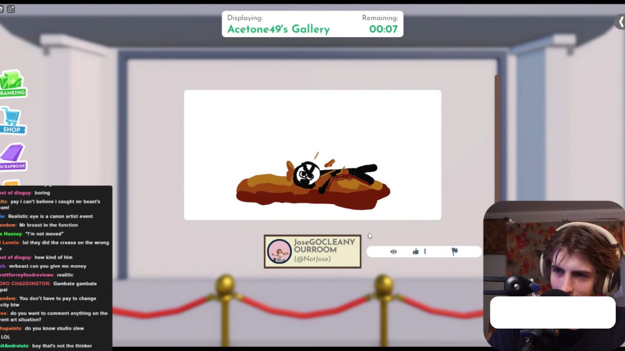 A professional painter tries to dominate Roblox art games with precision