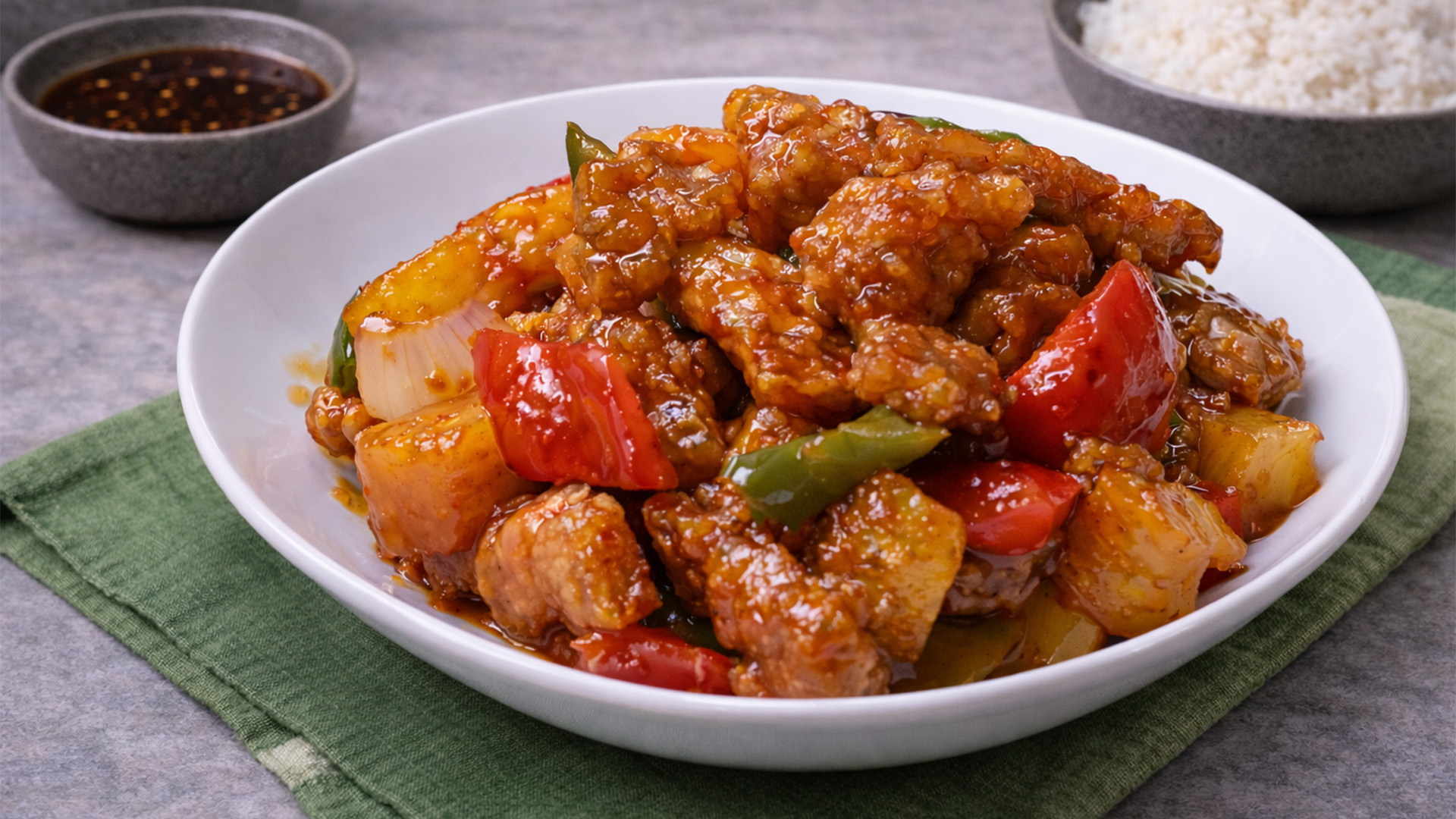 This sweet and sour pork is easy