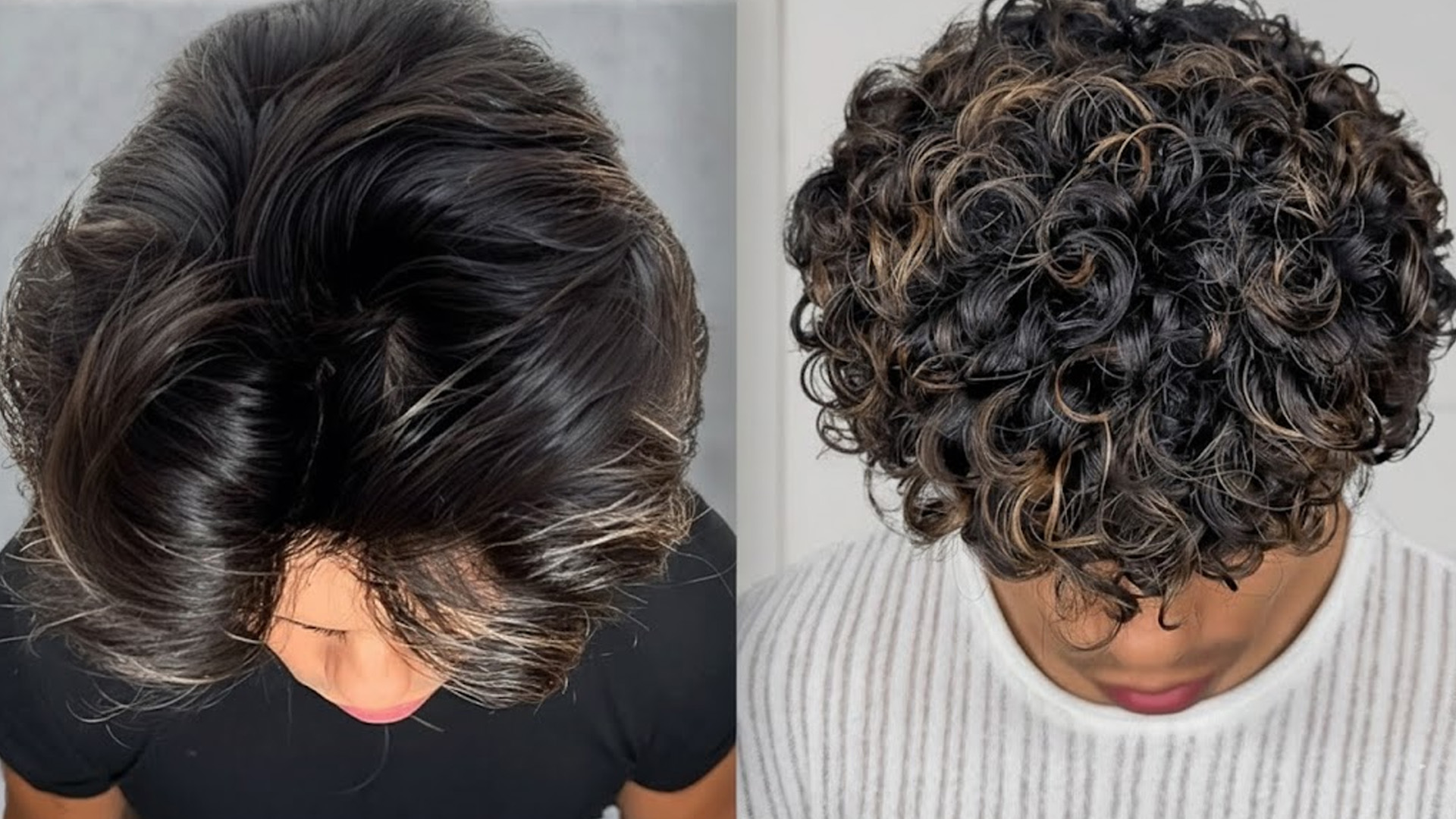 Easy transformation from wavy to curly hair routine