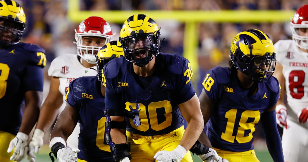 Michigan linebacker Jimmy Rolder declares for the NFL draft