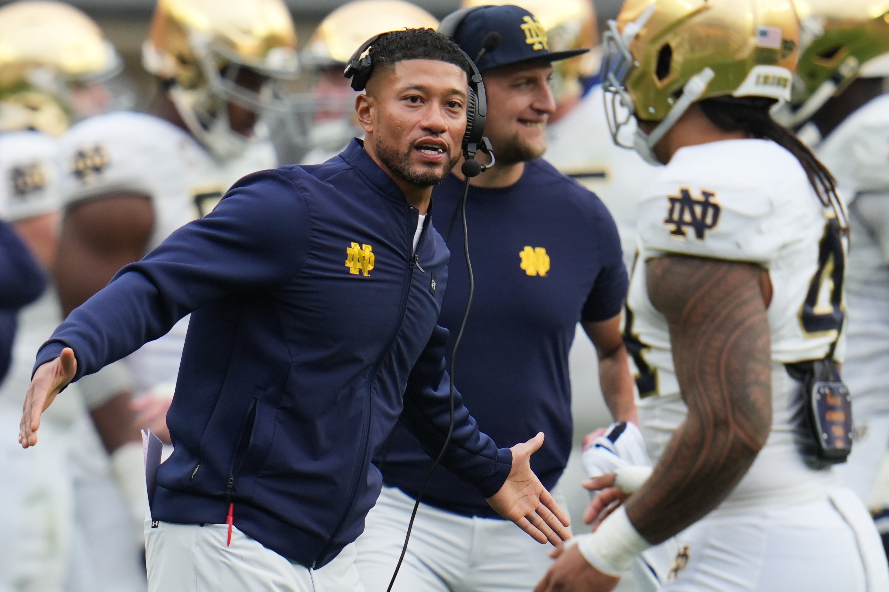 Notre Dame’s Marcus Freeman accused of battery by wrestling coach after ...
