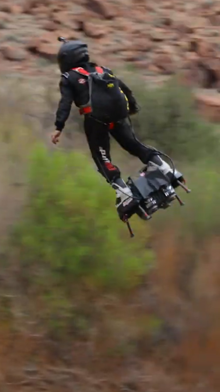 Flying backwards in the air