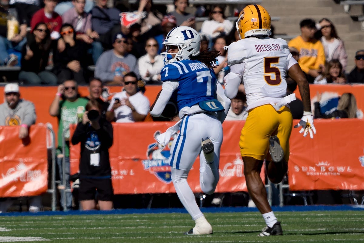 Duke wide receiver Que'Sean Brown transfers to Virginia Tech