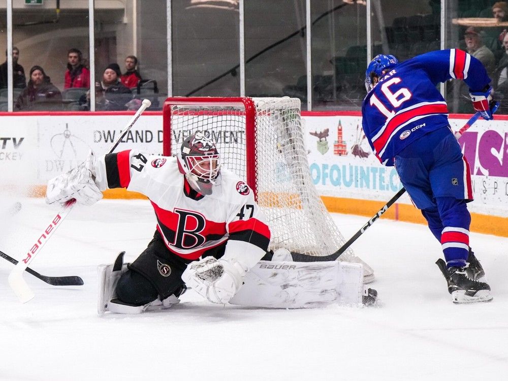 Goaltender James Reimer comes up short in AHL debut with Belleville ...