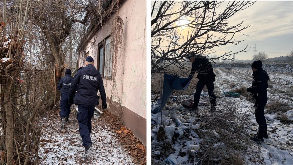 Już osiemnaście ofiar mrozów, a zima nie odpuszcza. Opolscy policjanci ...