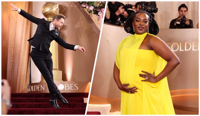 Glamour on the Golden Globes red carpet as Ariana Grande, Timothée ...